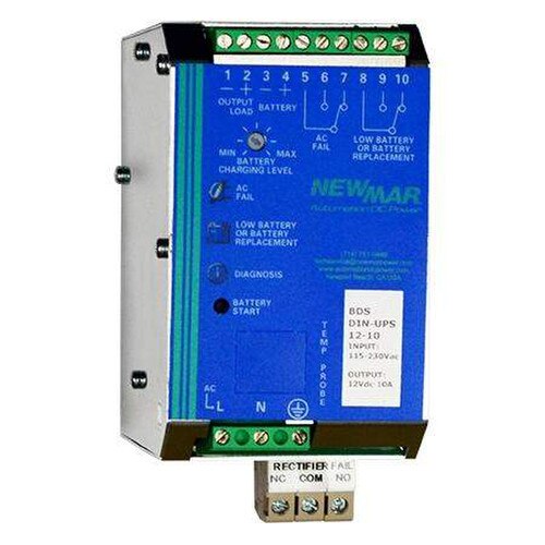 NewMar, Inc. NFPA 12VDC 10A DIN Power System (BDS-DIN-UPS-12-10 ...