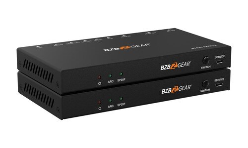 BZBGEAR 4K UHD HDMI HDBaseT Extender with IR/ARC/PoC/RS-232/Ethernet ...
