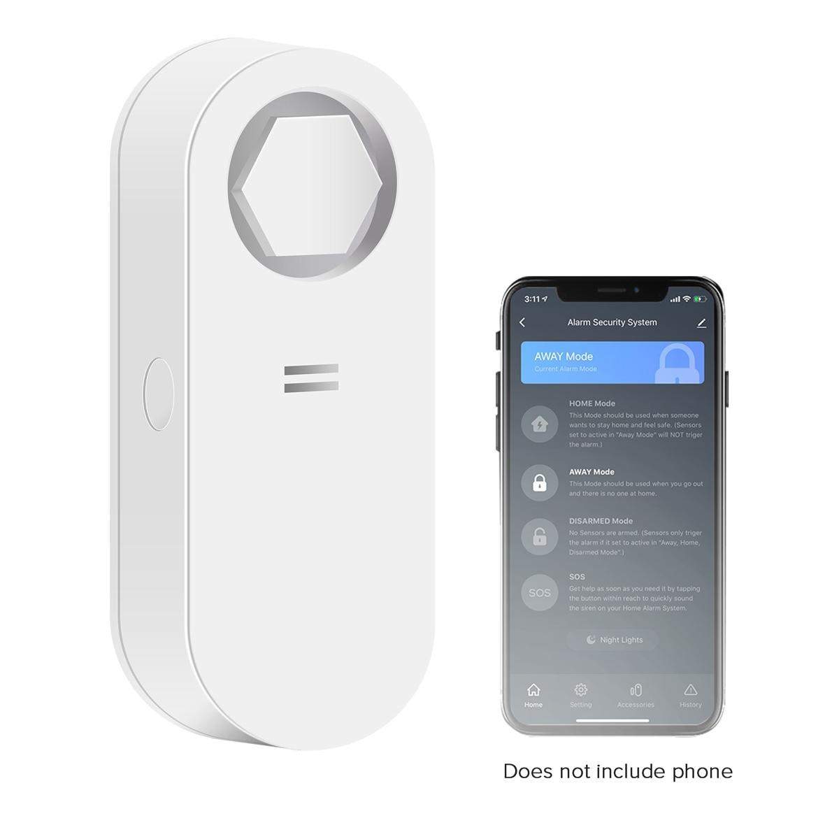 Smart Water Sensor Leak Detector Alarm with WiFi (H20-SENSORALERT-2PK ...