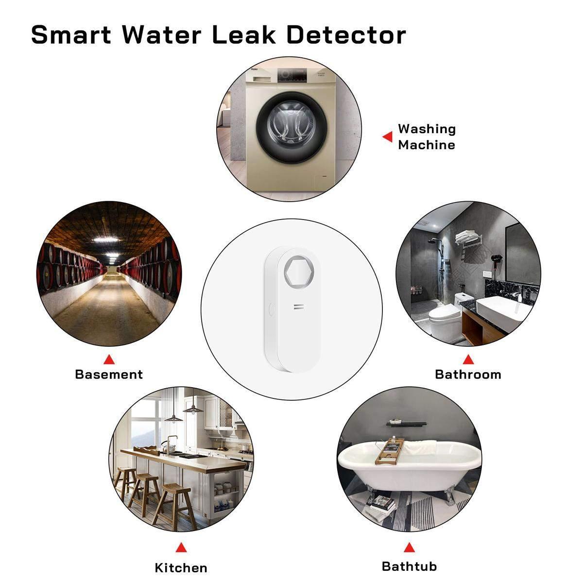 Smart Water Sensor Leak Detector Alarm with WiFi (H20-SENSORALERT-2PK ...