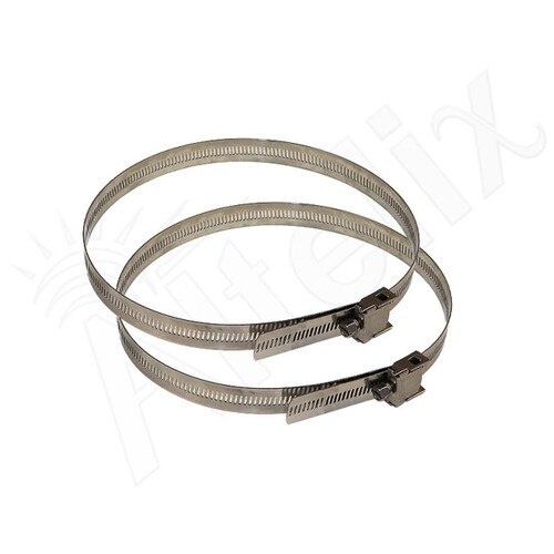 Heavy Duty 18mm Stainless Steel Adjustable Pole Mounting Bands for ...