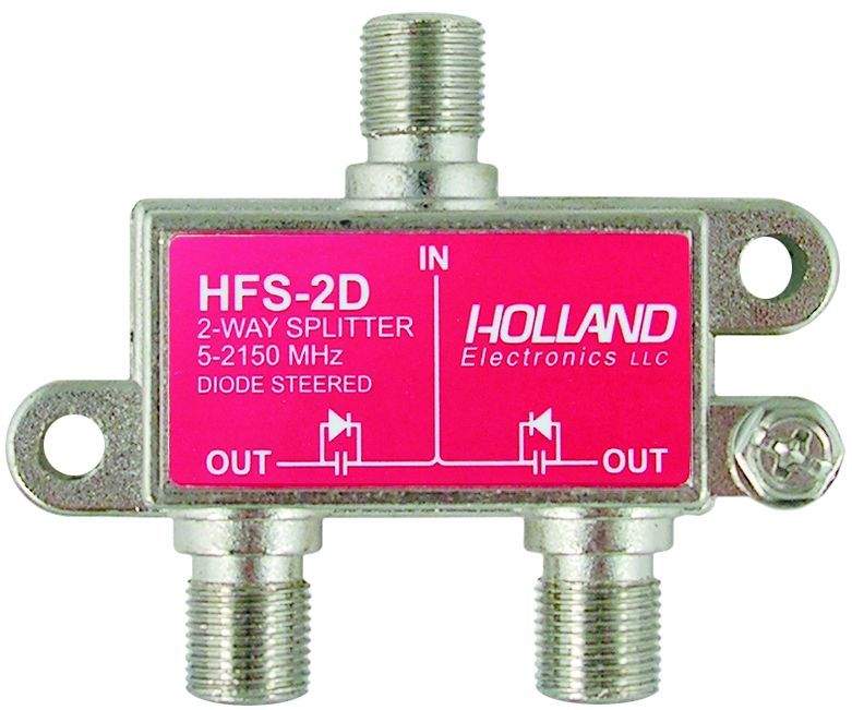 Holland DISH-Approved 2-Way High Frequency Splitter (HFS-2D) | Solid Signal
