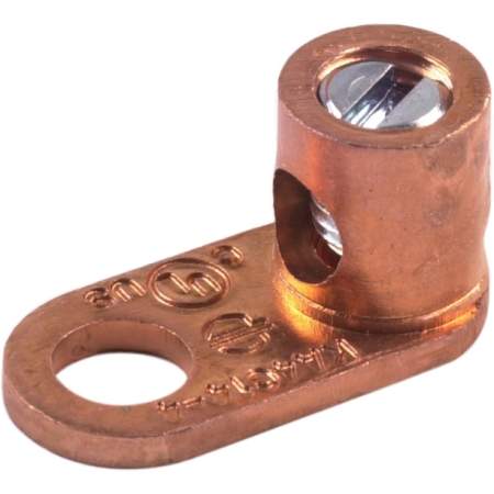 BURNDY Copper 14-4 Gauge Mechanical Lug w/ 1/4 Inch Hole (KA4C) | Solid ...