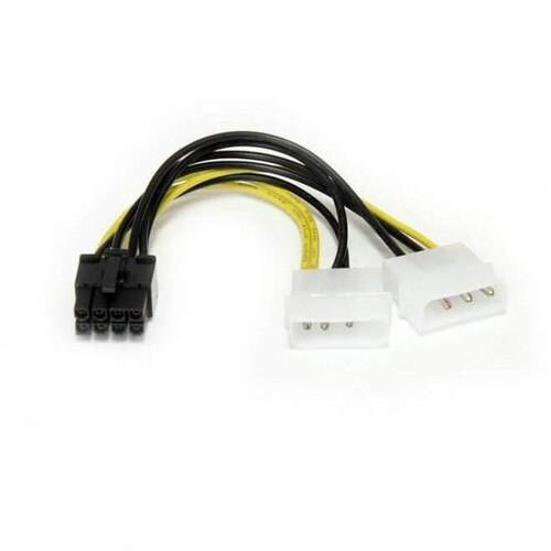 Startech.com 6" LP4 to 8 P" PCIe Adapter - LP4PCIEX8ADP | Solid Signal