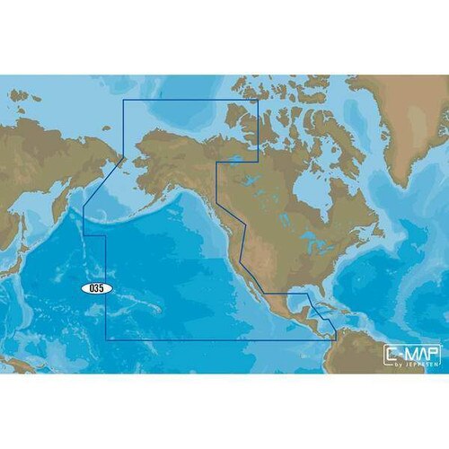C-MAP M-NA-D035 4D microSD Pacific Coast Panama to Alaska Continental | Solid Signal