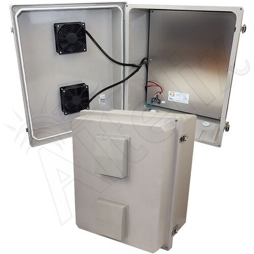 Altelix 20x16x12 Fiberglass Weatherproof Vented NEMA Enclosure with ...