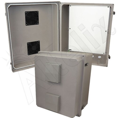 Altelix 20x16x12 Fiberglass Weatherproof Vented RF Transparent Wireless ...