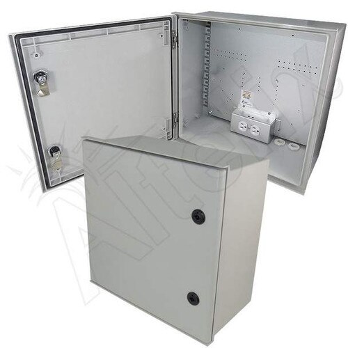 Altelix 16x16x8 NEMA 3X Fiberglass Weatherproof Enclosure with ...