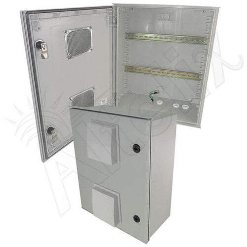 Altelix 20x16x8 Vented Industrial DIN Rail Fiberglass Weatherproof NEMA ...