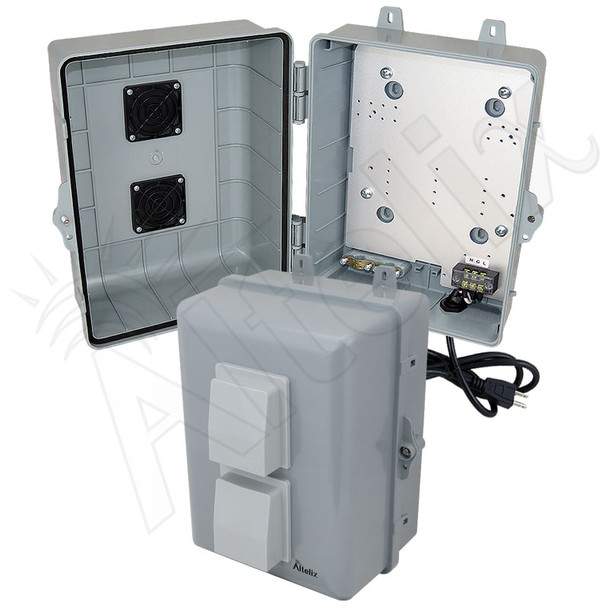 Altelix 12x9x7 PC+ABS Weatherproof Vented Utility Box NEMA Enclosure ...
