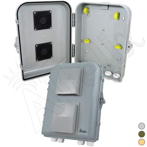 Altelix OD Green 13x10x4 PC+ABS Vented Weatherproof Utility Box NEMA ...