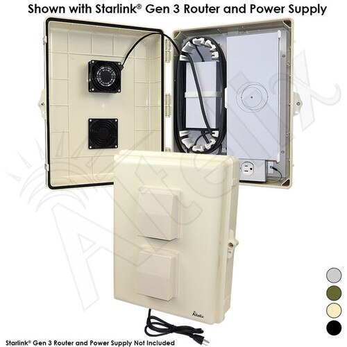 Altelix Polycarbonate Weatherproof Enclosure for Starlink® Gen 3 Wi-Fi ...