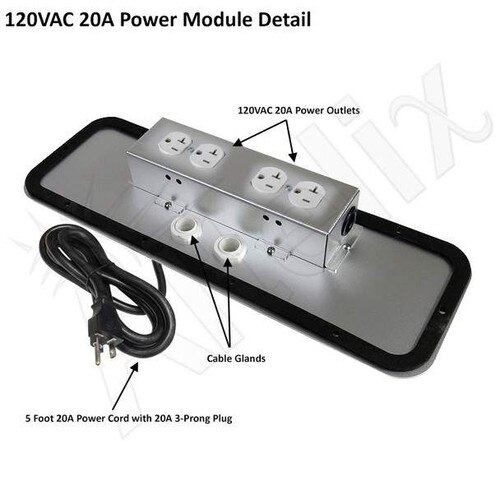 Altelix 24x24x24 120VAC 20A Steel NEMA 4X Enclosure for UPS Power ...