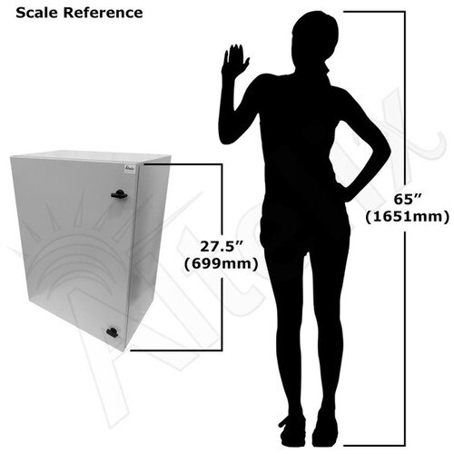 Altelix 28x24x16 19" Wide 6U Rack NEMA 4X Steel Weatherproof Enclosure ...