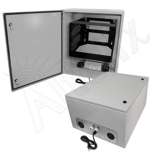 Altelix 28x24x16 120VAC 20A Steel NEMA Enclosure for UPS Power Systems ...