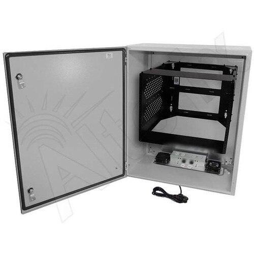 Altelix 28x24x16 Rack Steel Weatherproof NEMA Enclosure with Heavy Duty ...