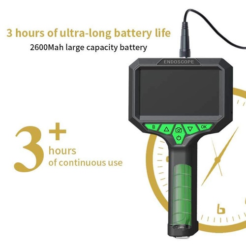 Solid Signal HD Waterproof Industrial Endoscope w/ dual Cameras ...