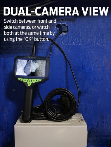 Solid Signal HD Waterproof Industrial Endoscope w/ dual Cameras ...