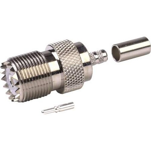 RF Industries UHF Female Connector for RG58 and 400 Cables (RFU-527 ...