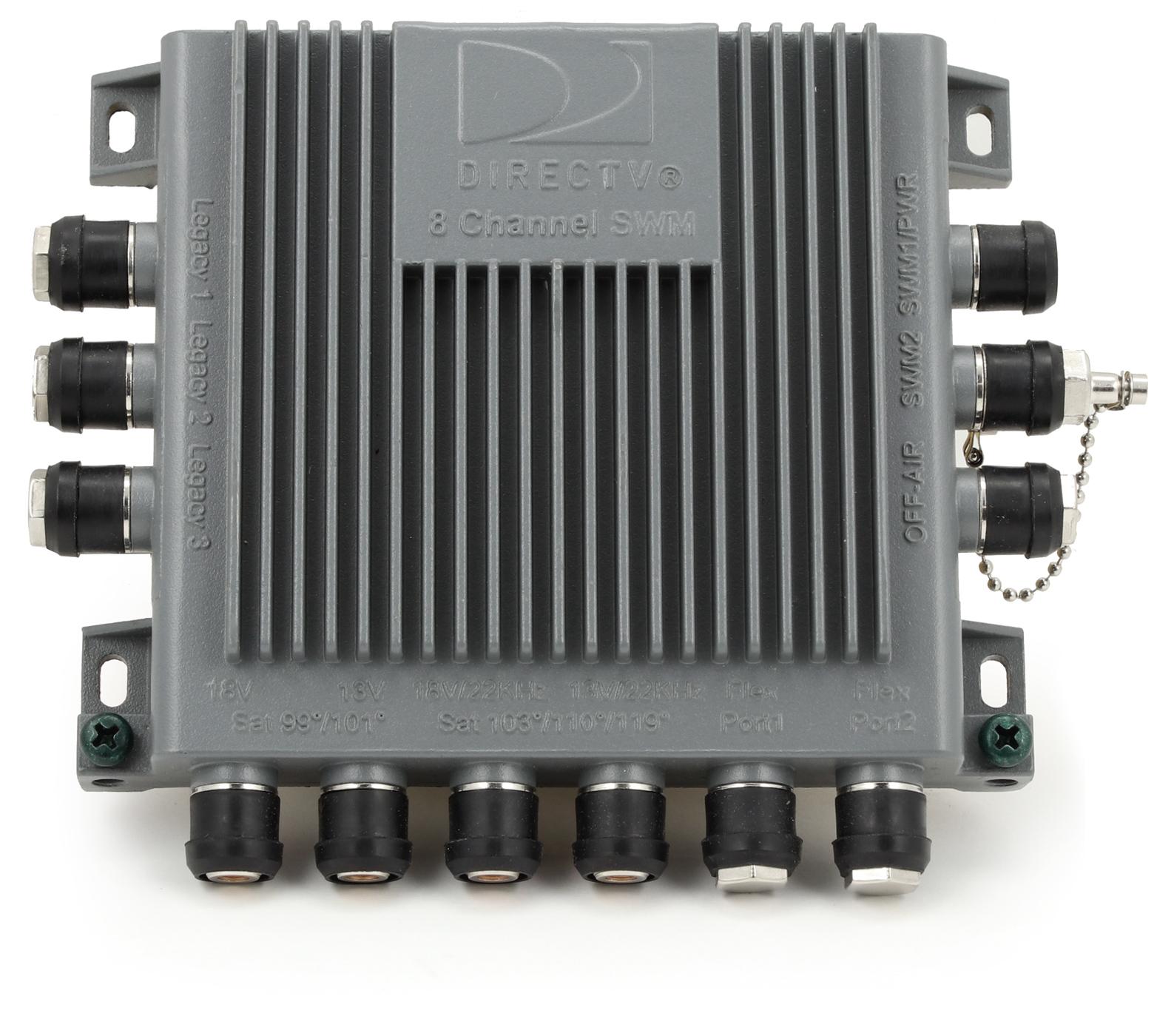 DIRECTV SWM 8 Channel Single Wire Multiswitch (SWM-8-NOPOWER) | Solid ...