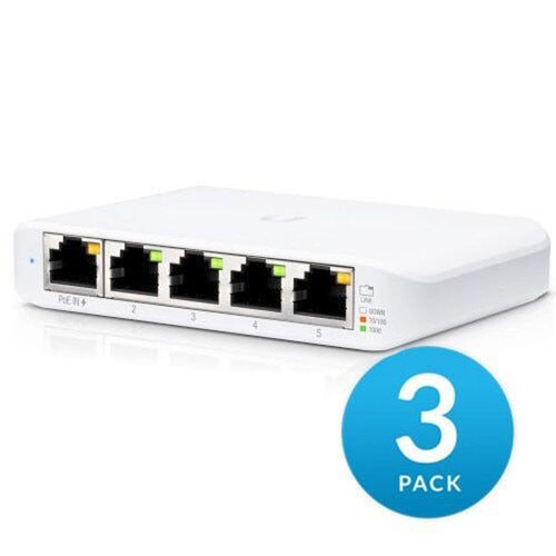Ubiquiti Networks USW-Flex-Mini-3 UniFi Switch Flex Mini 3Pk (USW-FLEX ...