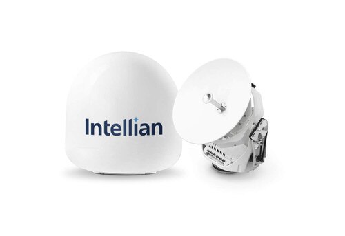Intellian Compact & Light 45cm Maritime VSAT System | Solid Signal
